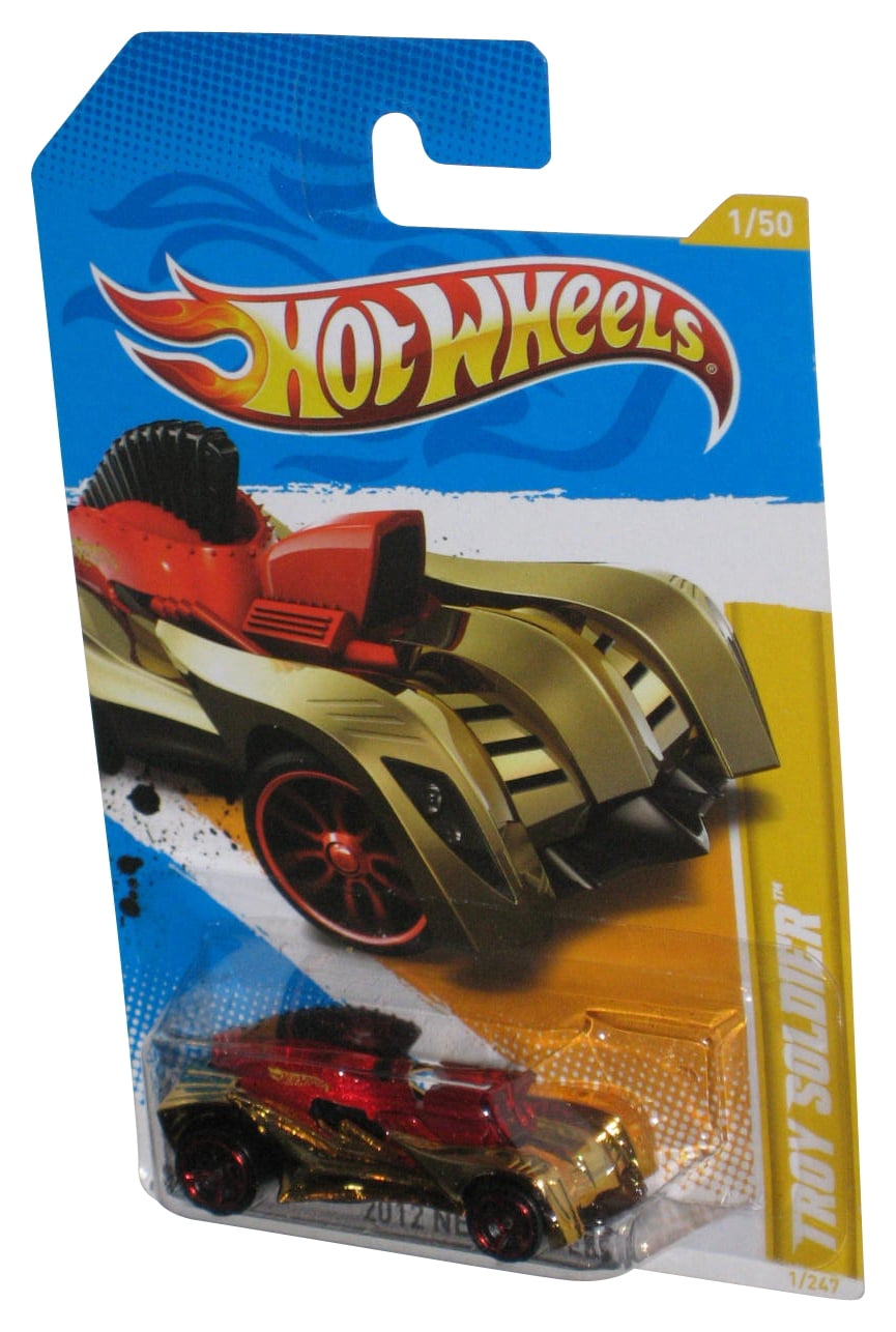 Hot Wheels 2012 New Models 1/50 Red & Gold Troy Soldier Toy Car 1/247 ...
