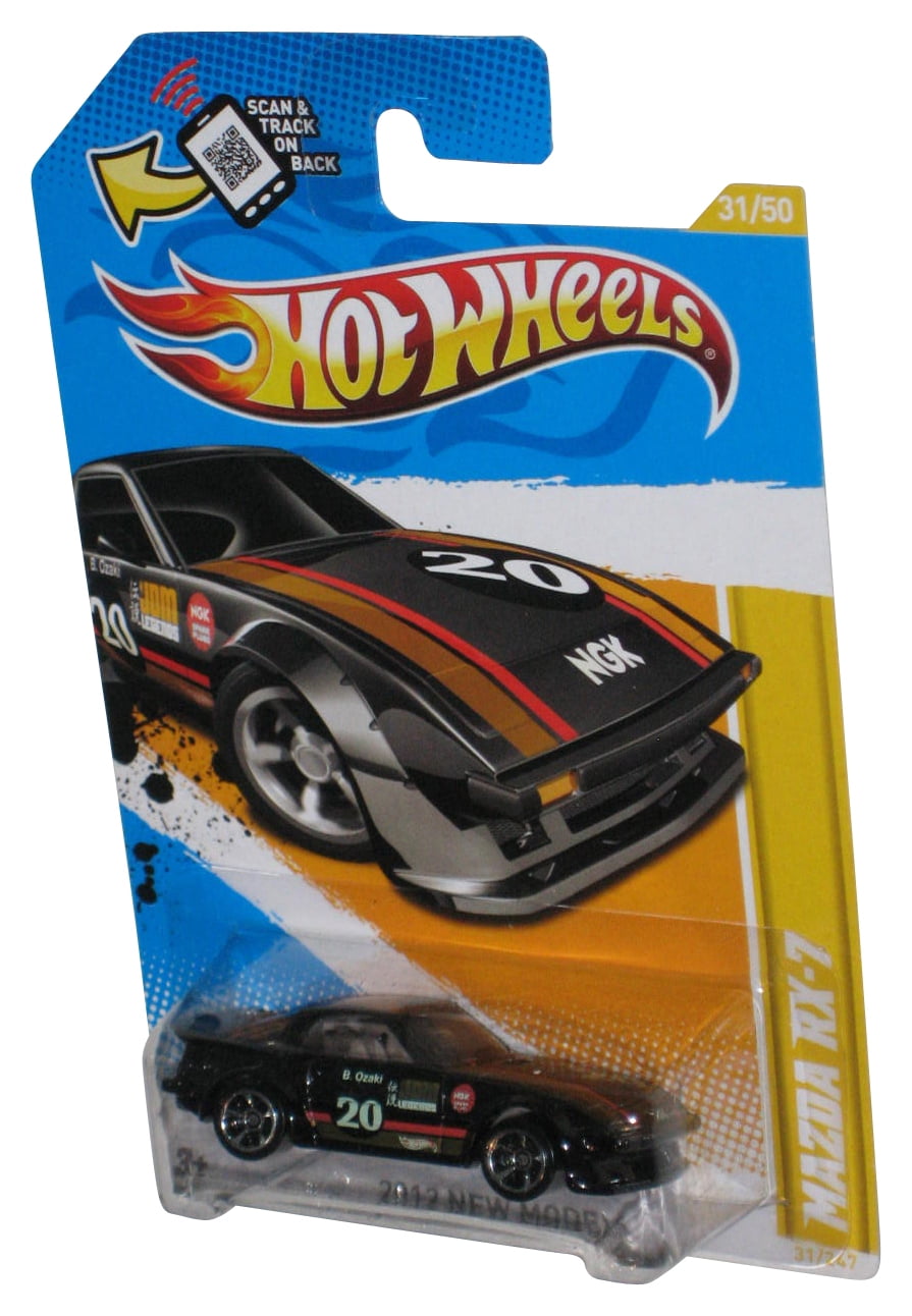 Hot Wheels 2012 New Models 31/50 Black Mazda RX-7 Toy Car 31/247 ...