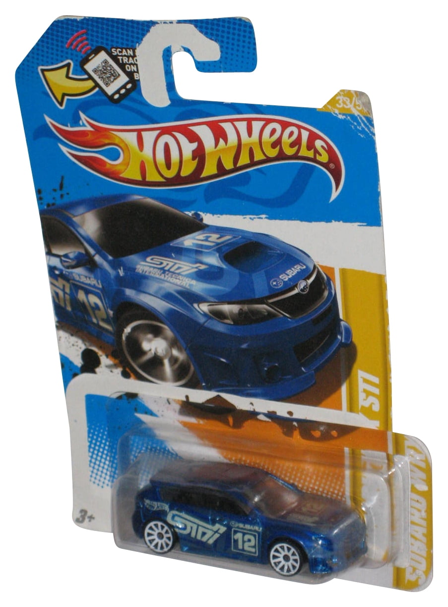 Hot Wheels 2012 New Models 33/50 Blue Subari WRX STI Car 33/247 - (Plastic Loose From Card ...