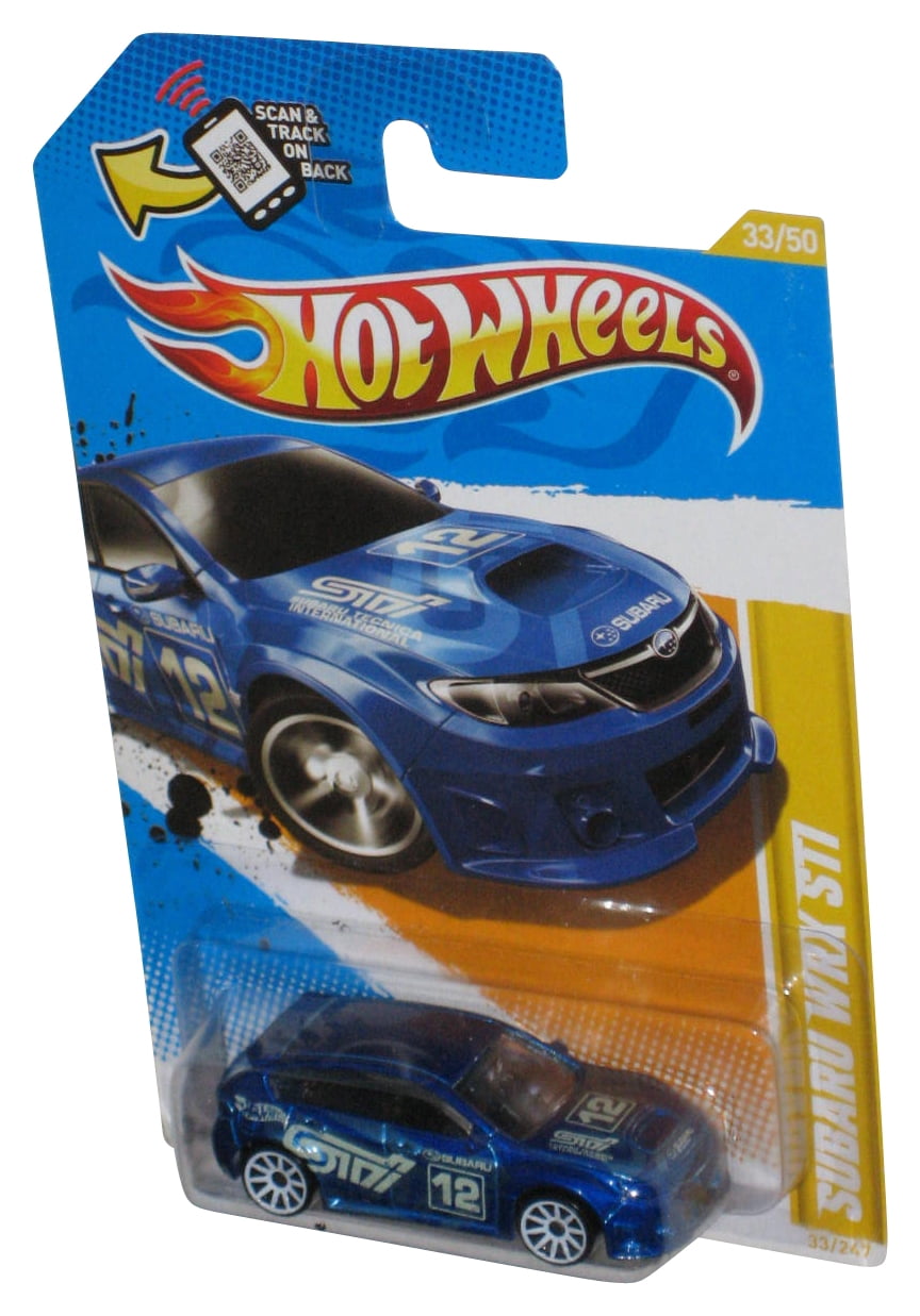 Hot Wheels 2012 New Models 33/50 Blue Subari WRX STI Car 33/247 - Walmart.com