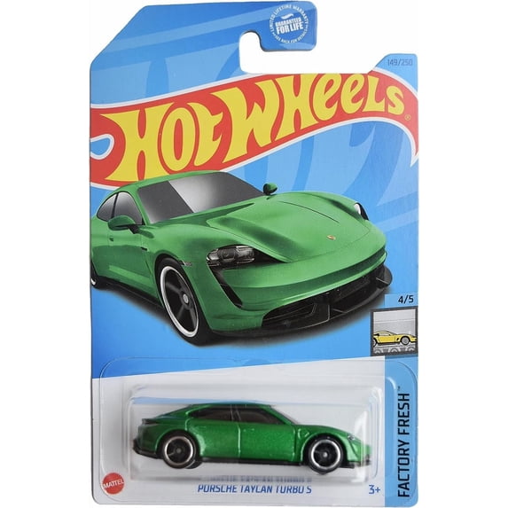 Hot Wheels Porsche Taycan Turbo S, Factory Fresh 4/5 [Green] 149/250 ...