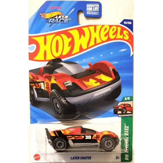 Hot Wheels 2025 Later Crater Die-Cast Car – 112/250 HW Reverse Rake, 1: ...