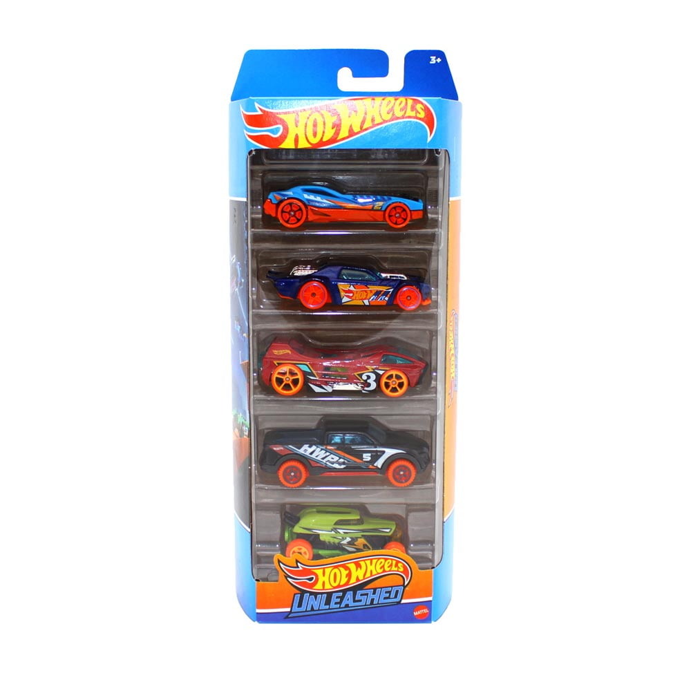 Hot Wheels 5 Pack, Unleashed - Walmart.com