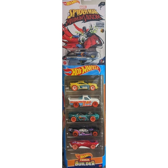 Hot Wheels 5 pack Track Builder with Custom Tail Dragger - Walmart.com
