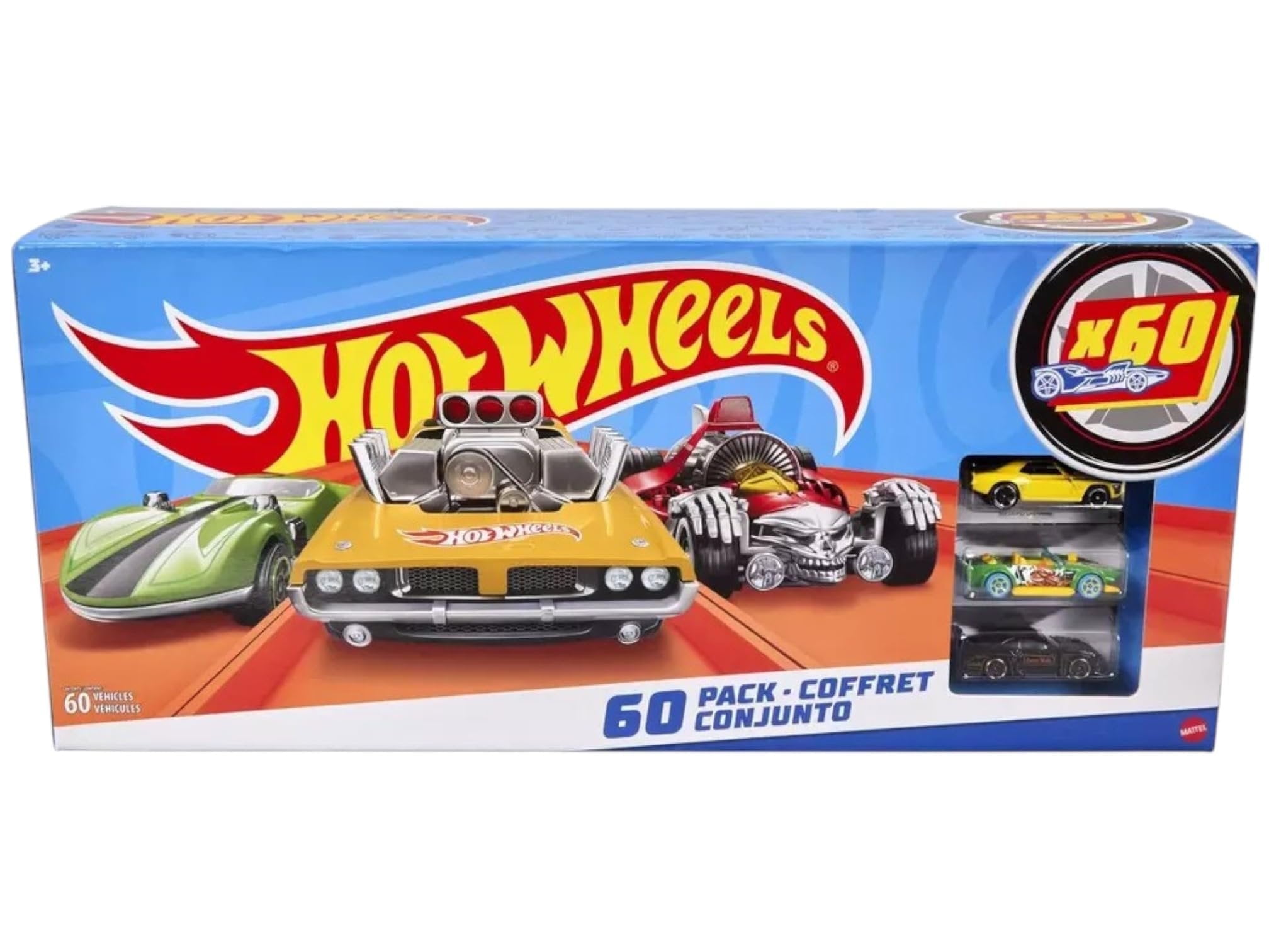 Hot Wheels 60-Pack Die-Cast Cars Collection Set, Assorted Vehicles ...