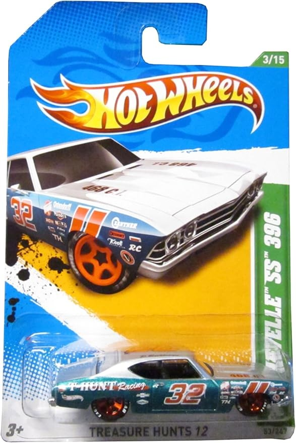Hot Wheels '69 Chevelle SS 396 53/247 Treasure Hunts '12 3/15 - Walmart.com