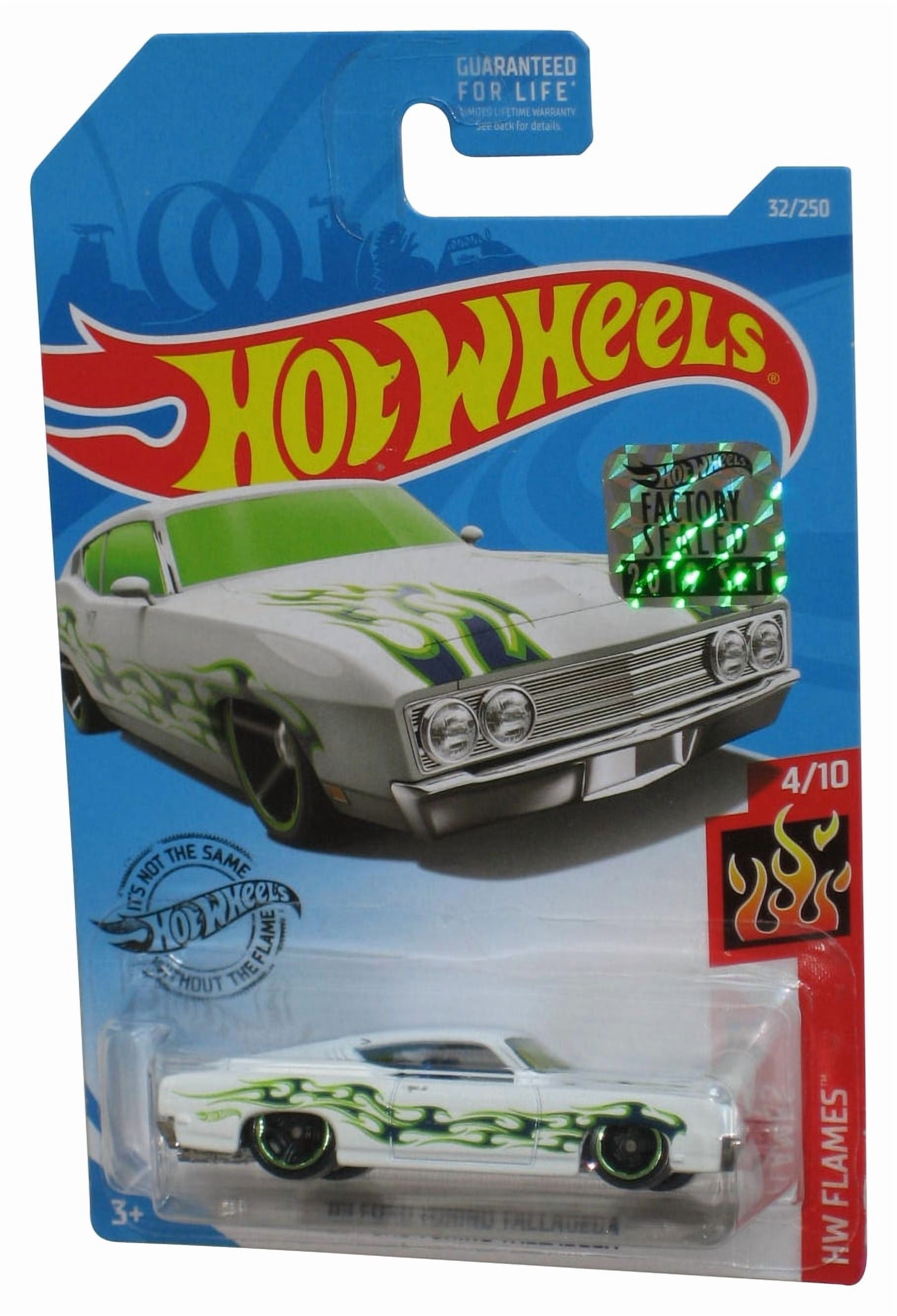 Hot Wheels '69 Ford Torino Talladega (2017) HW Flames 4/10 White Car 32 ...