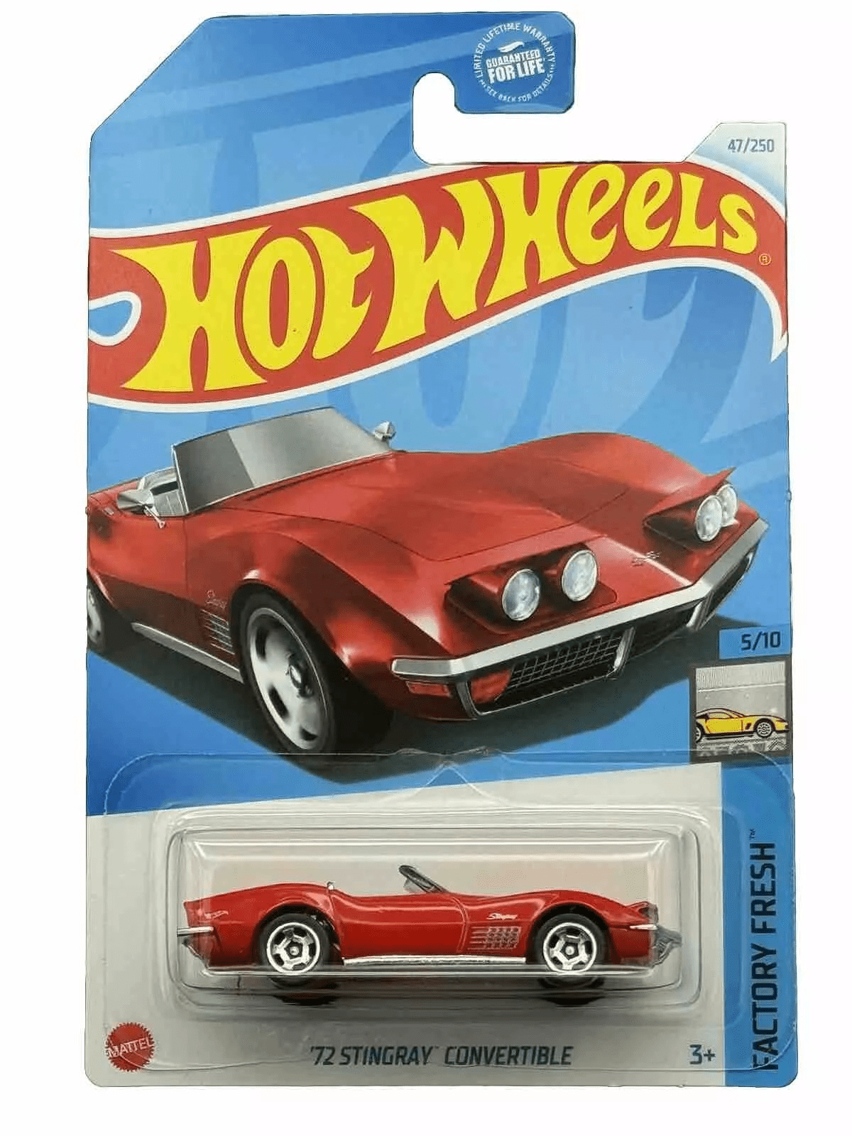 Hot Wheels '72 Stingray Convertible 47/250 Factory Fresh 5/10 - Walmart.com