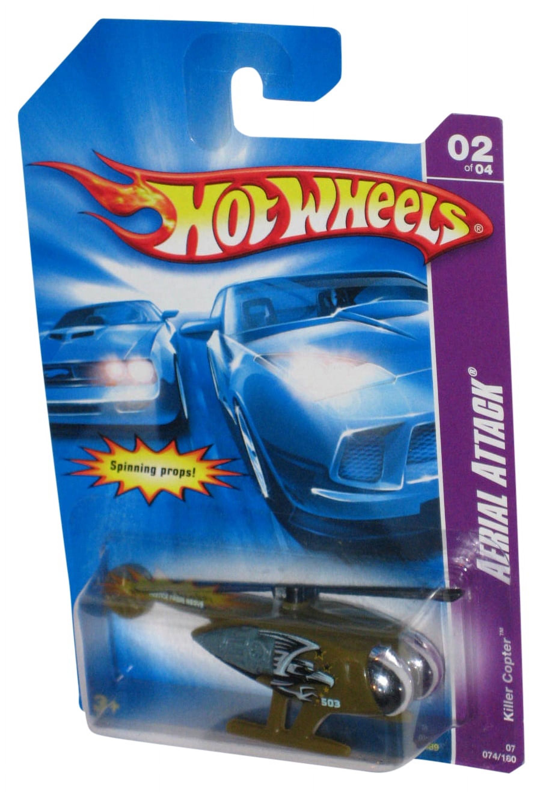 Hot Wheels Aerial Attack (2006) Spinning Props Killer Copter Toy 75/150 ...