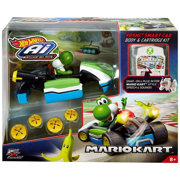 Hot Wheels Ai Mario Kart Yoshi Smart Dlx Shell Car Body & Expansion ...