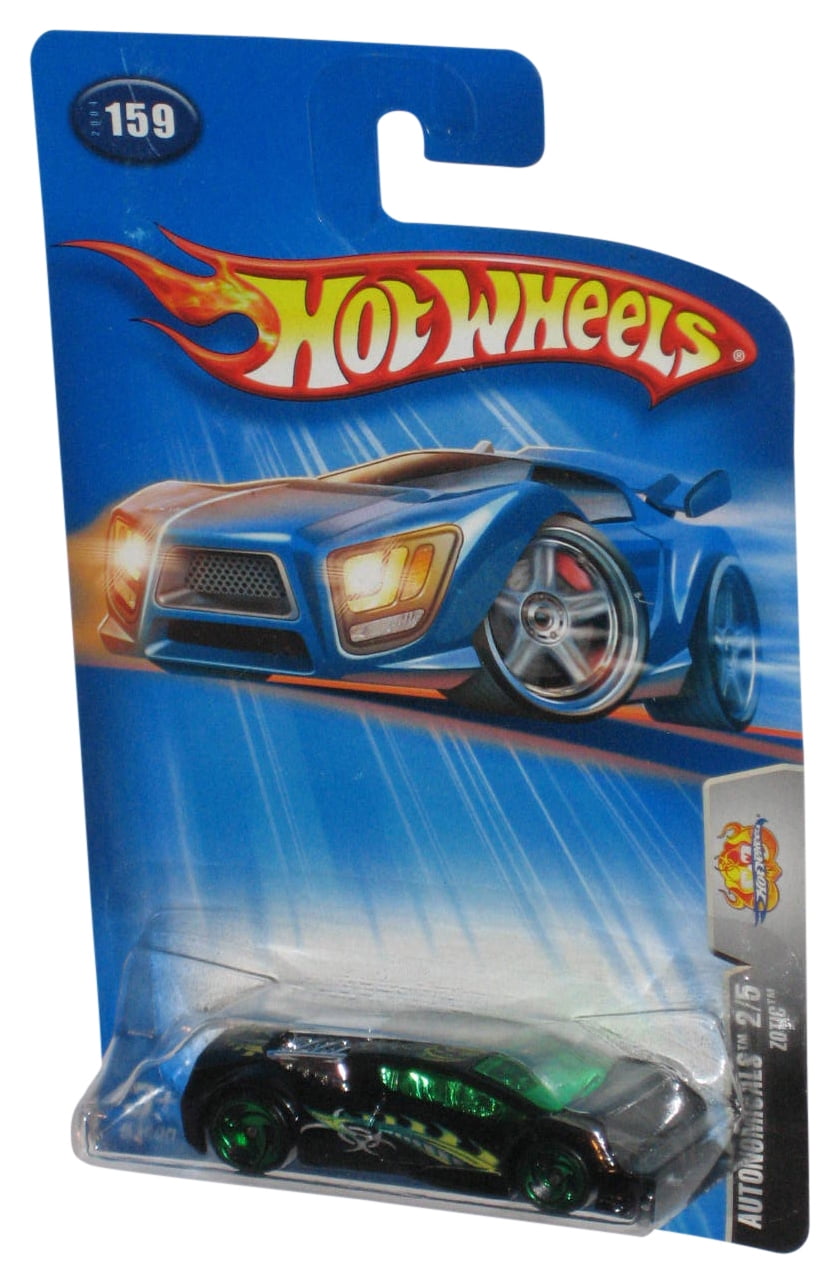 Hot Wheels Autonomicals 2/5 Zotic (2004) Mattel Black & Green Toy Car ...