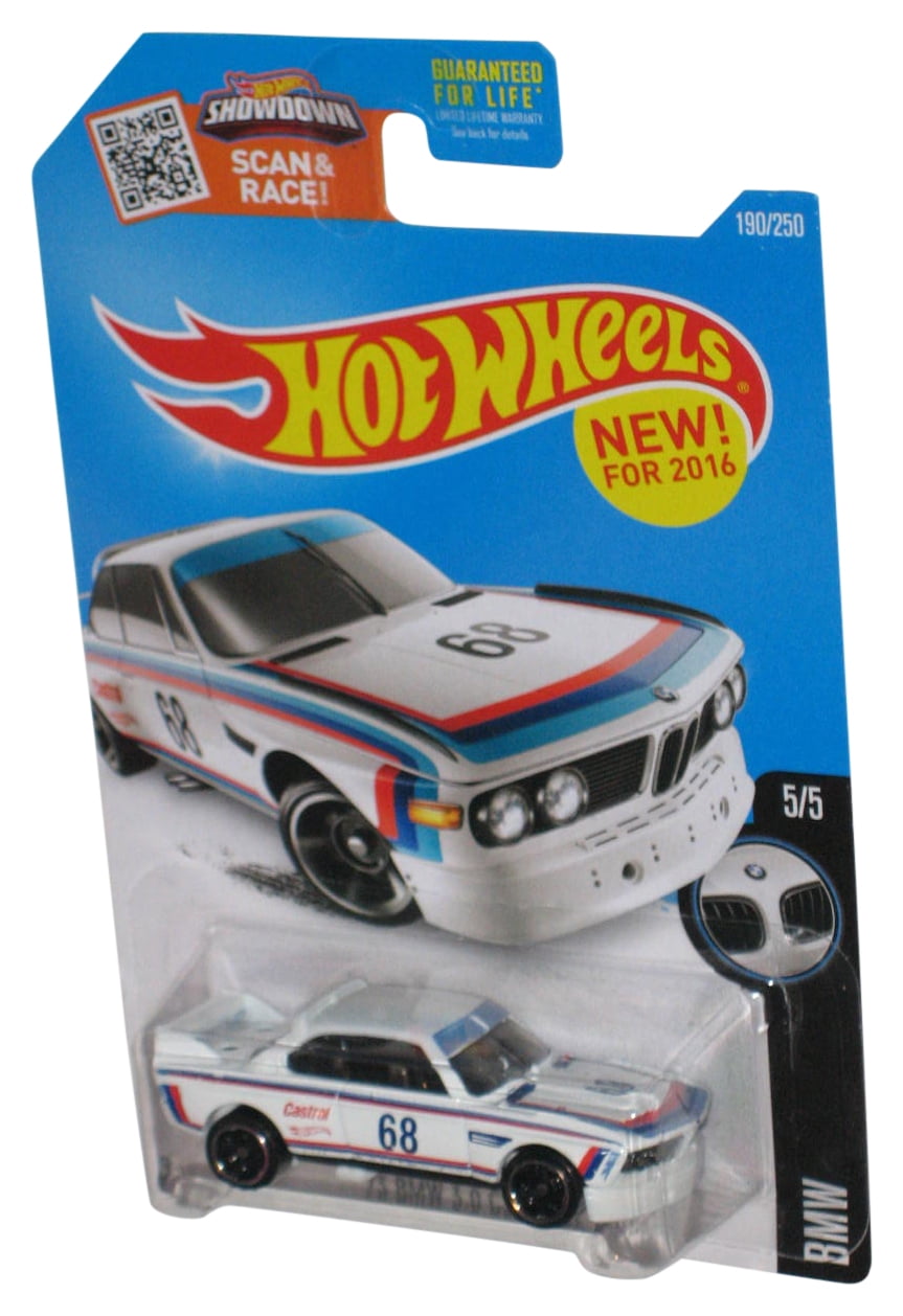 Hot Wheels BMW 5/5 (2016) '73 White 3.0 CSL Race Car Toy 190/250 ...