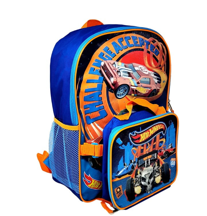Hot Wheels Backpack with lucnbox detachable - Walmart.com