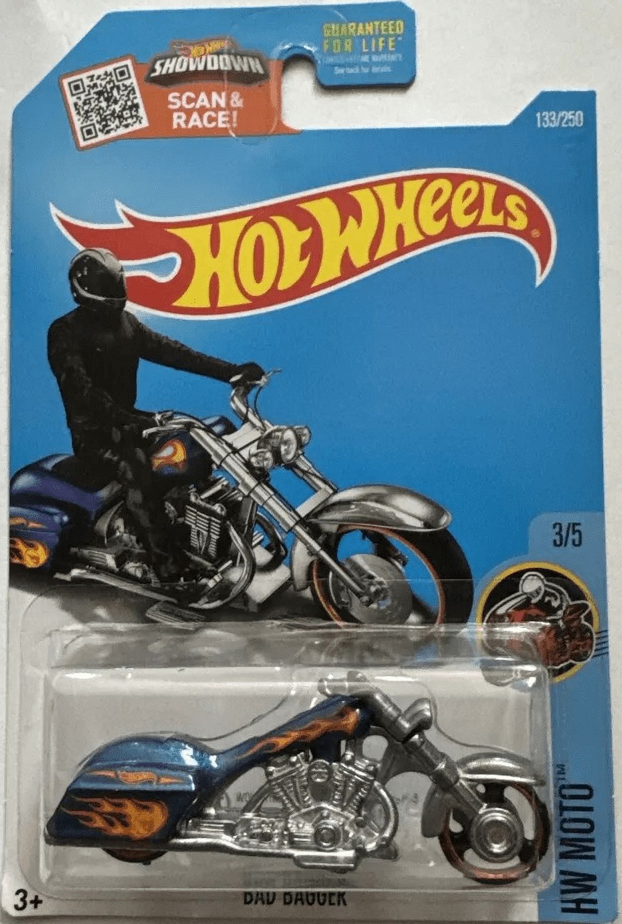Hot Wheels Bad Bagger 133/250 HW Moto 3/5 Treasure Hunt - Walmart.com