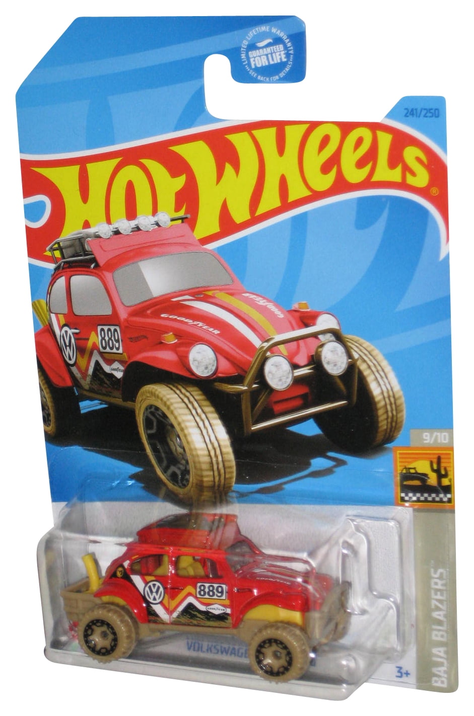 Hot Wheels Baja Blazers 9/10 (2021) Red Volkswagen Baja Bug Toy Car 241 ...