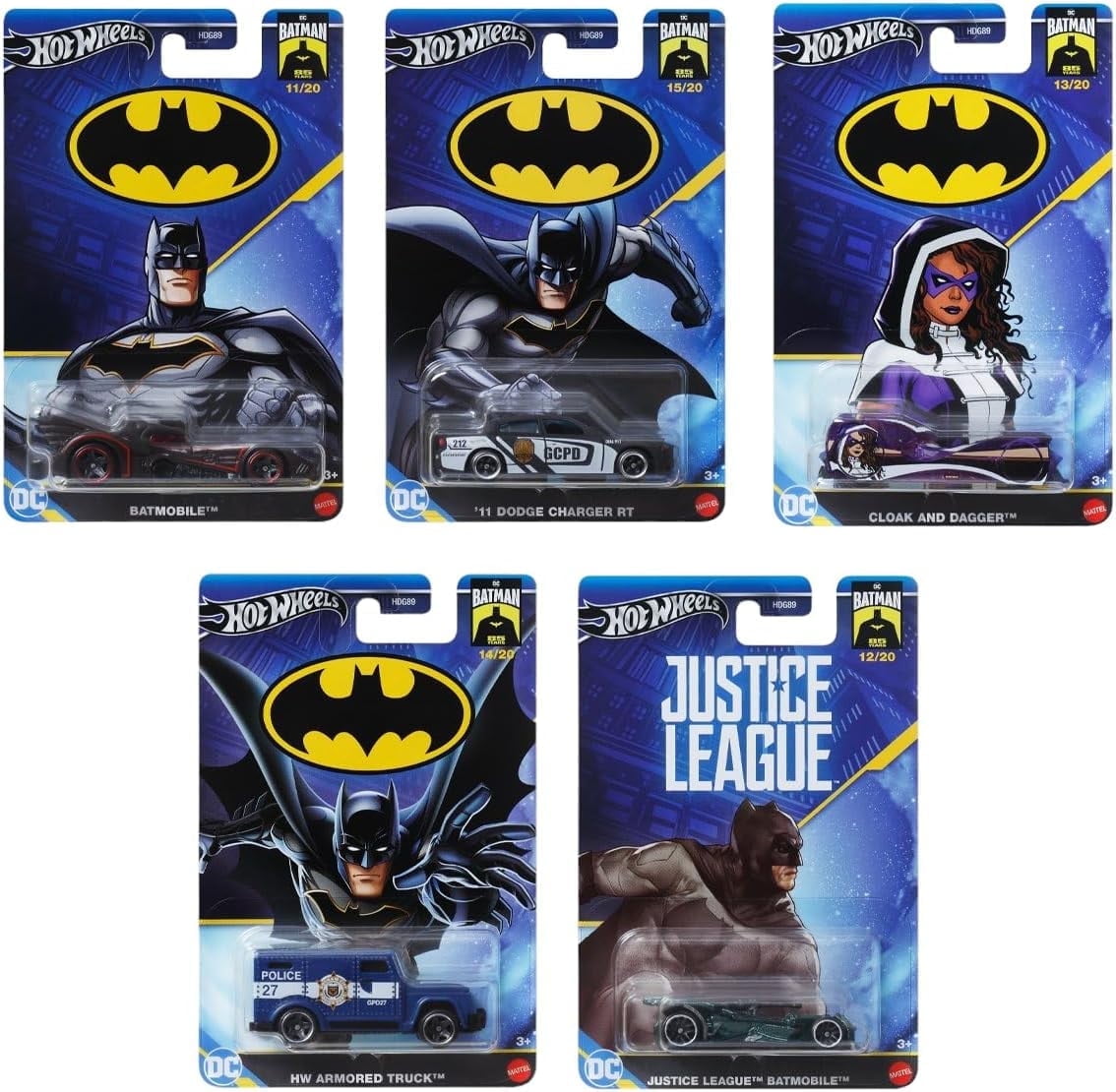 Hot Wheels Batman 2024 Batmobile Complete Set of 5 Diecast Vehicles Bundle - Walmart.com