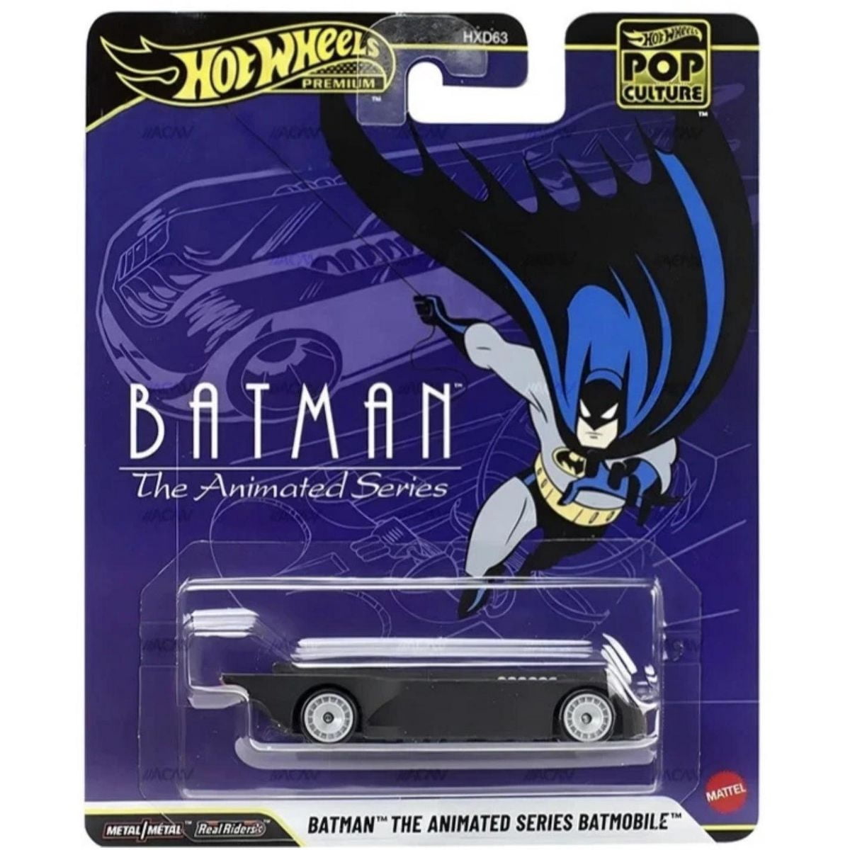 Hot Wheels Batman The Animated Series Batmobile Pop Culture Premium ...
