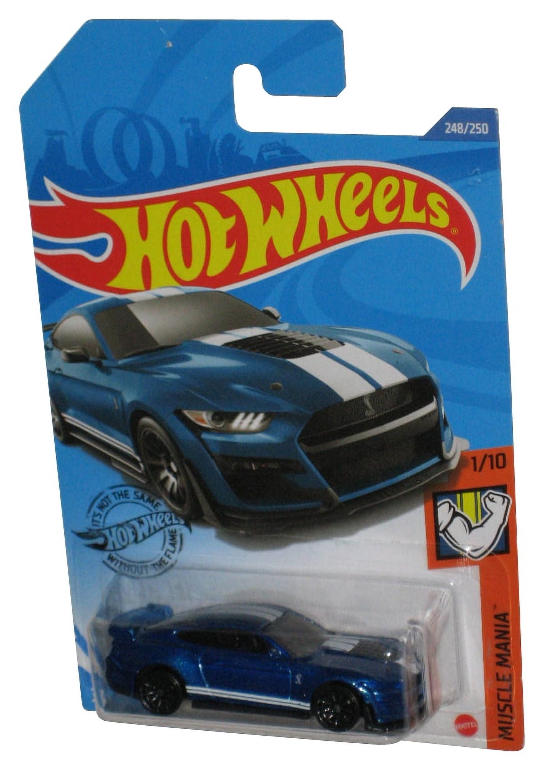 Hot Wheels Blue 2020 Ford Mustang Shelby GT500 Muscle Mania 1/10 Car ...