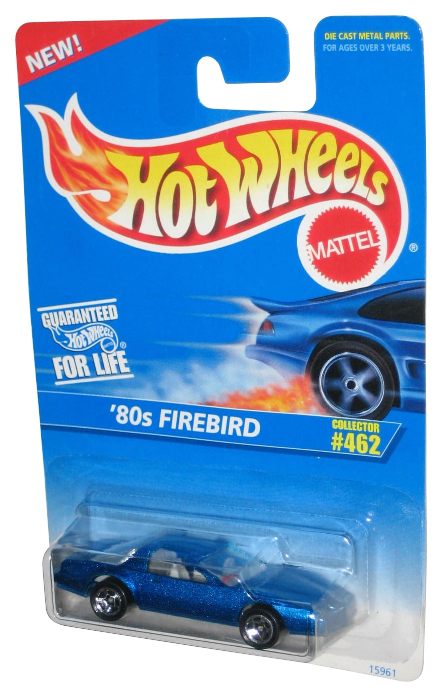 Hot Wheels Blue '80s Firebird (1995) Mattel Toy Car #462 - (5 Wheel ...