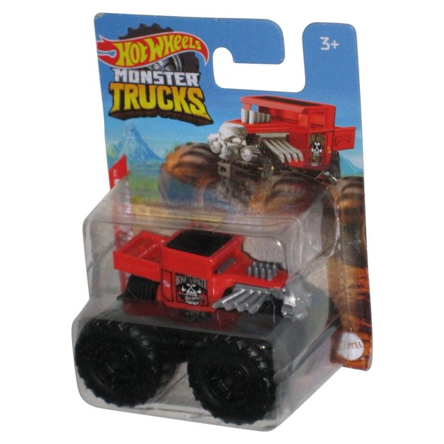 Hot Wheels Bone Shaker (2020) Mattel Mini Red Monster Truck Toy ...