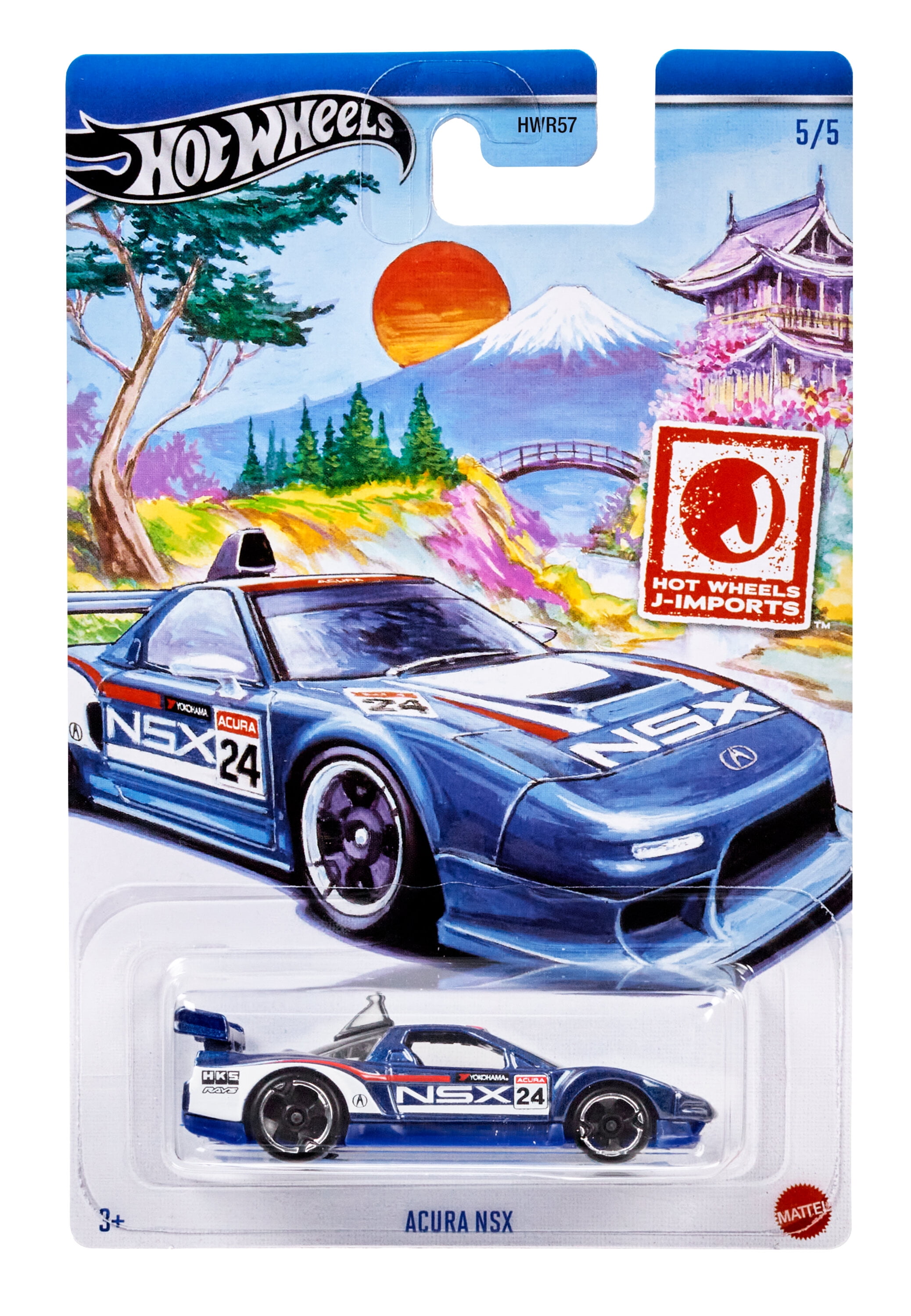 Hot Wheels Car, 1:64 Scale Die-Cast Toy Japanese Import Vehicle (Styles ...