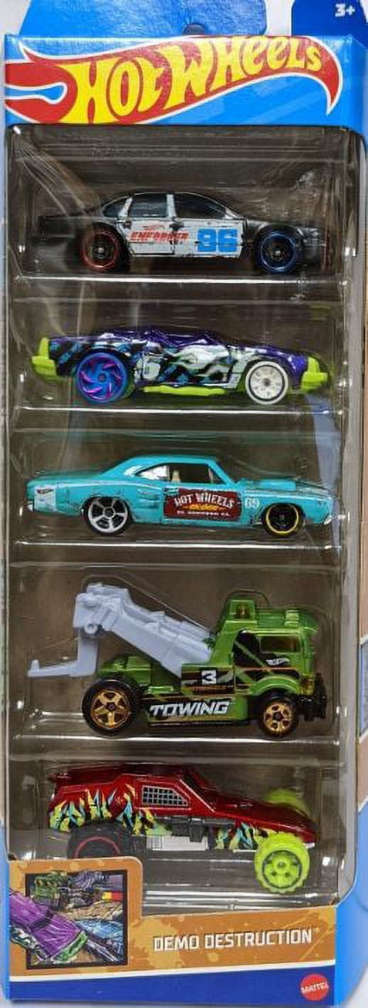 Hot Wheels Demo Destruction 5 Pack Car Set - Walmart.com