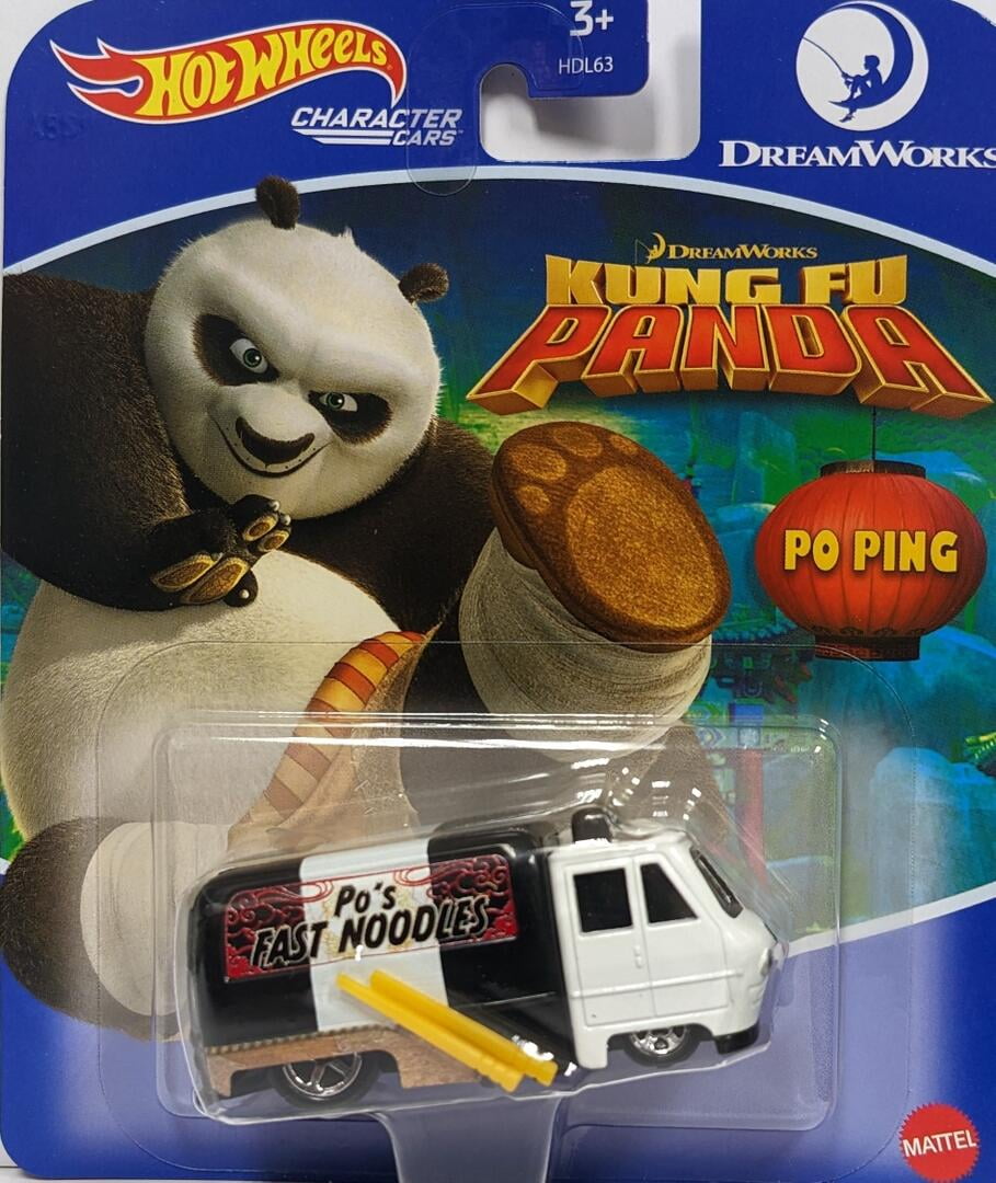 Hot Wheels Kung Fu Panda Diecast Toy Car, 1:64 Scale DreamWorks/Mattel ...