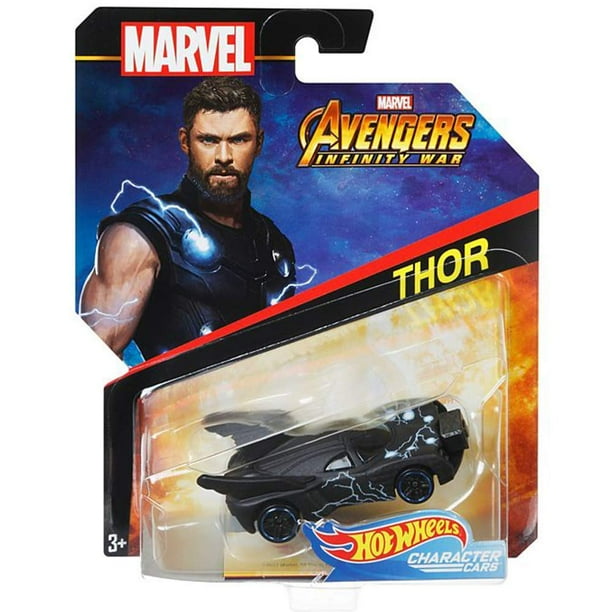 Hot Wheels Character Cars Marvel Avengers Infinity Thor - Walmart.com