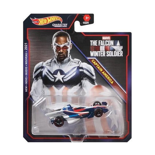 Hot Wheels Character Cars Marvel Studios - Captain America - Walmart ...