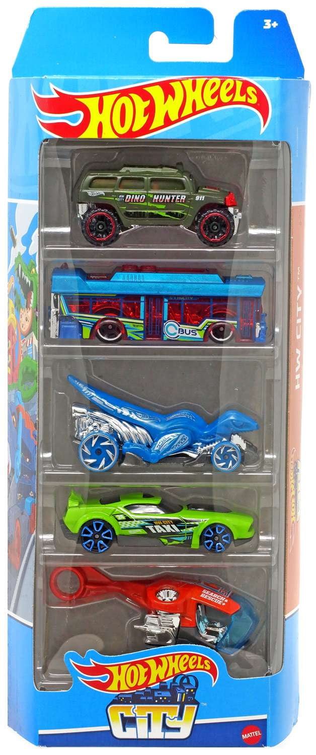 Hot Wheels City Sky Fi, Veloci-Racer, Ain't Fare, Fast Fish & Rockster ...