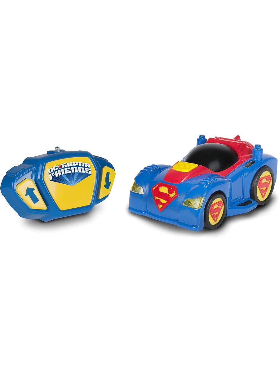 Hot Wheels DC Comics Superman Race Mobile RC Kids Vehicle with Remote ...