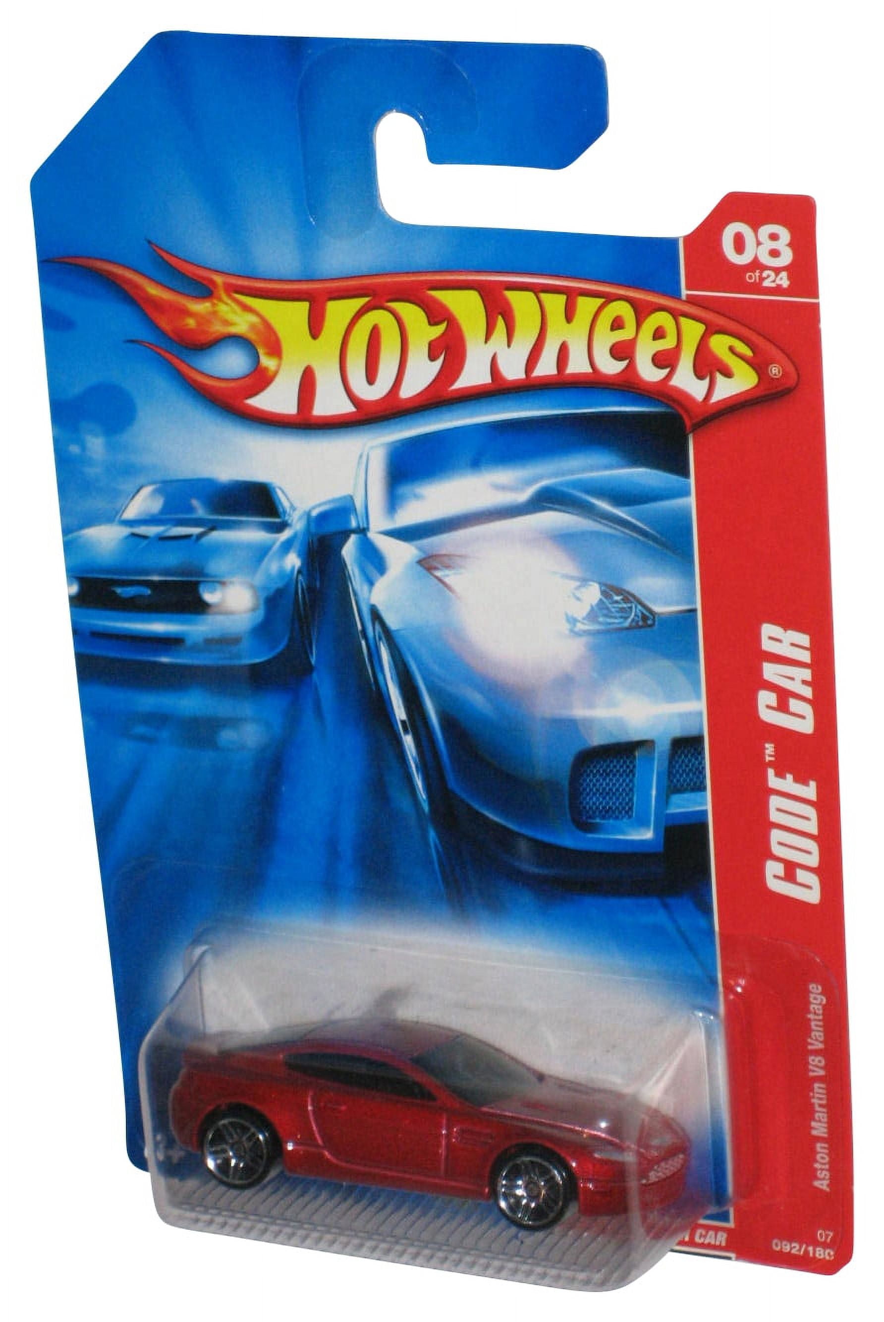 Hot Wheels Code Car 08/24 (2006) Red Aston Martin V8 Vantage Car 092/ ...