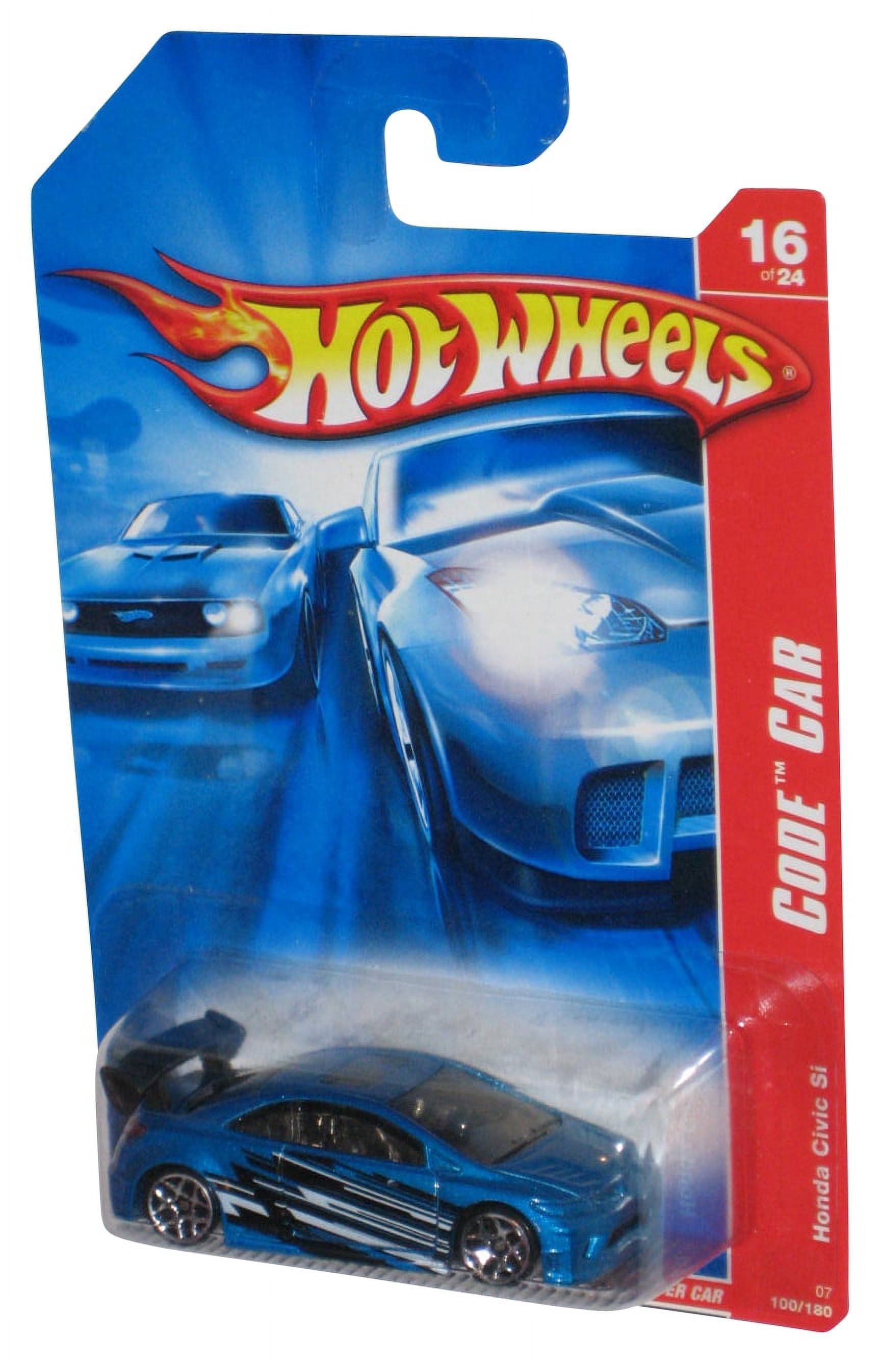 Hot Wheels Code Car 16/24 (2006) Blue Honda Civic Si Die-Cast Toy Car ...