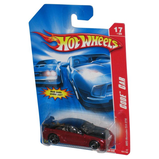 Hot Wheels Code Car 17/24 (2006) Red AMG-Mercedes CLK DTM Car 101/180 ...
