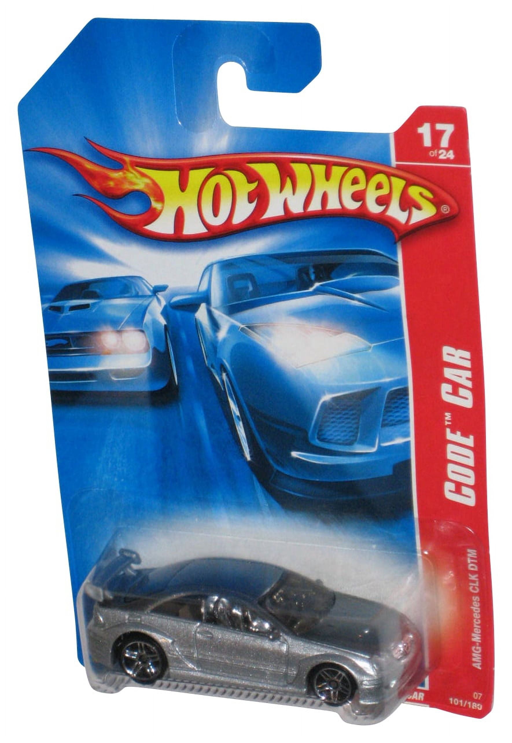 Hot Wheels Code Car 17/24 (2006) Silver AMG-Mercedes CLK DTM Car 101/ ...