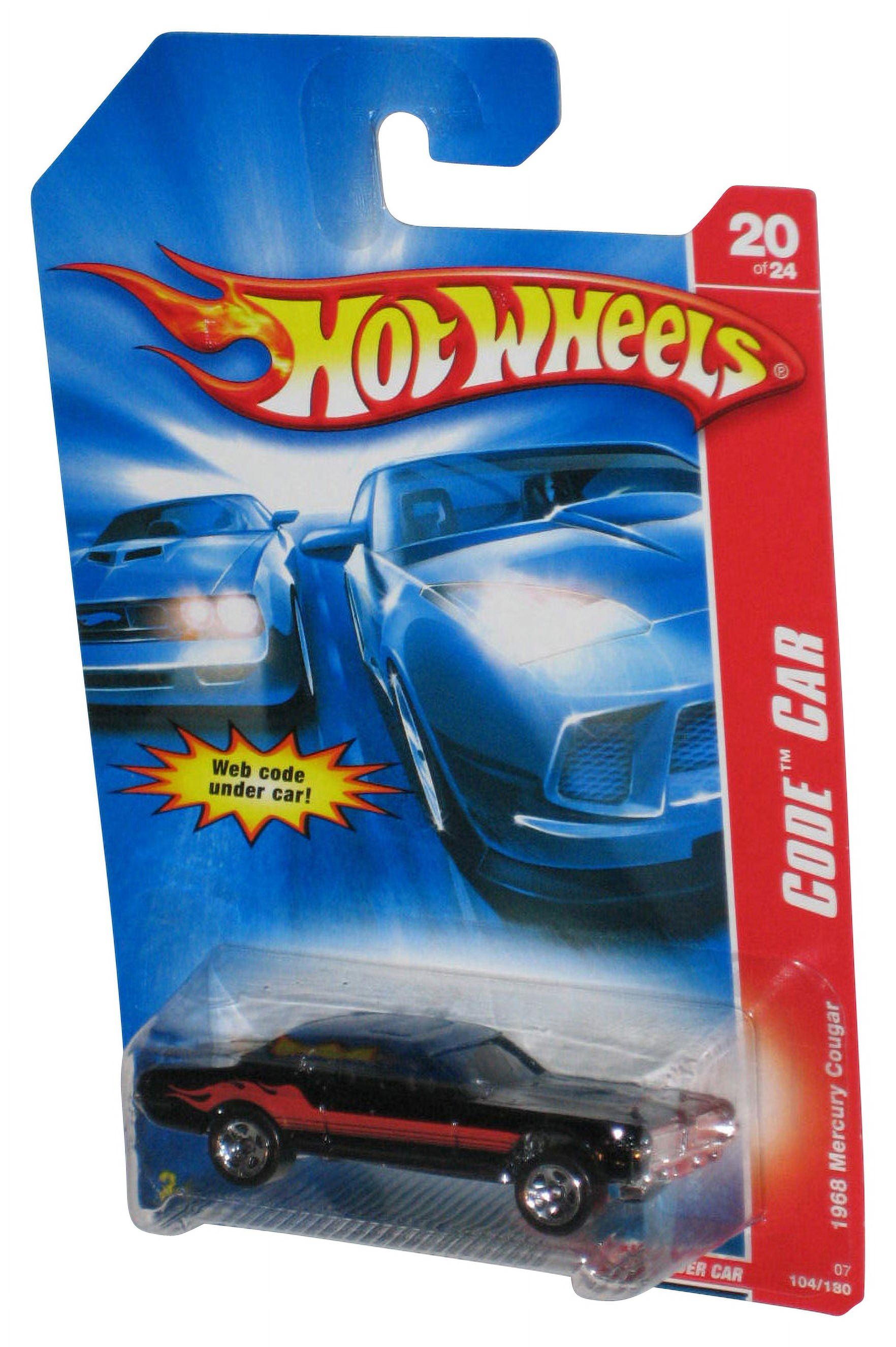 Hot Wheels Code Car 20/24 1968 Mercury Cougar (2006) Mattel Blue Toy Car 104/180 - Walmart.com