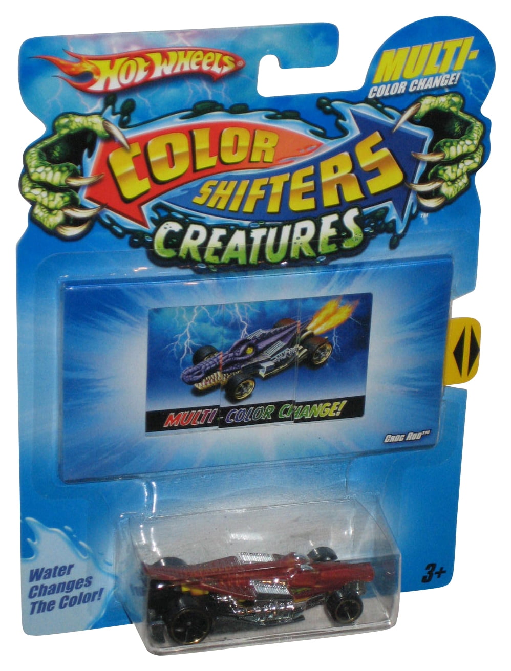 Hot Wheels Color Shifters Creatures (2009) Croc Rod Water Changes Toy ...
