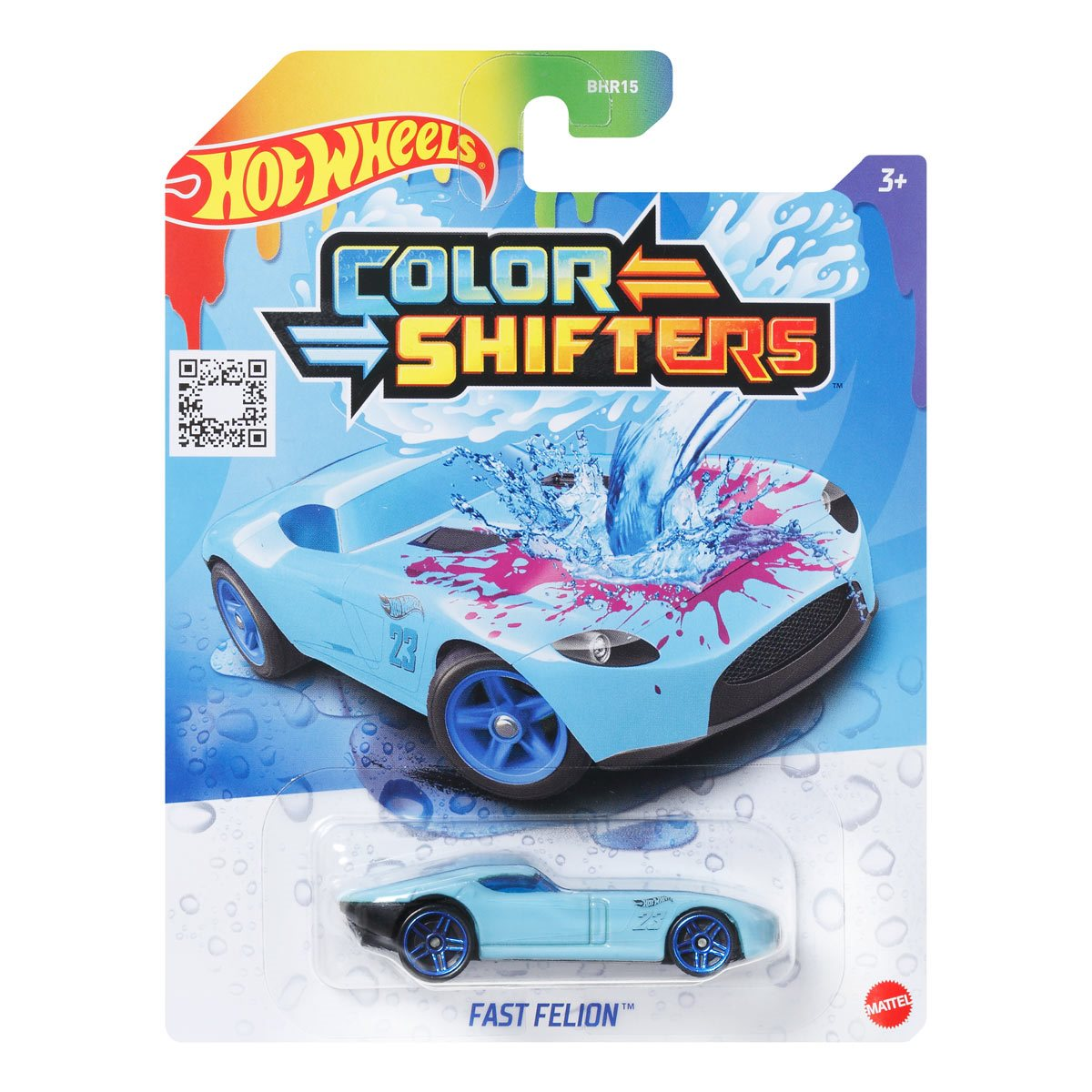 Hot Wheels Color Shifters Fast Felion 1:64 Scale Color Changing Car ...
