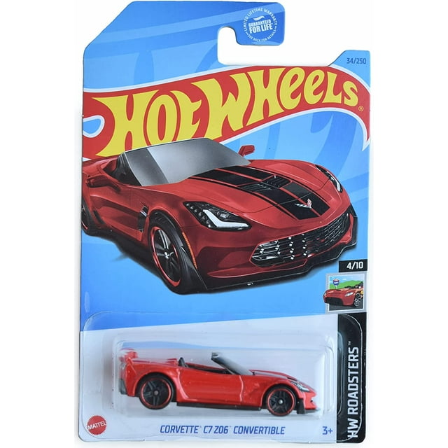 Hot Wheels Corvette C7 Z06 Convertible (Red) 2023 HW Roadsters - Walmart.com