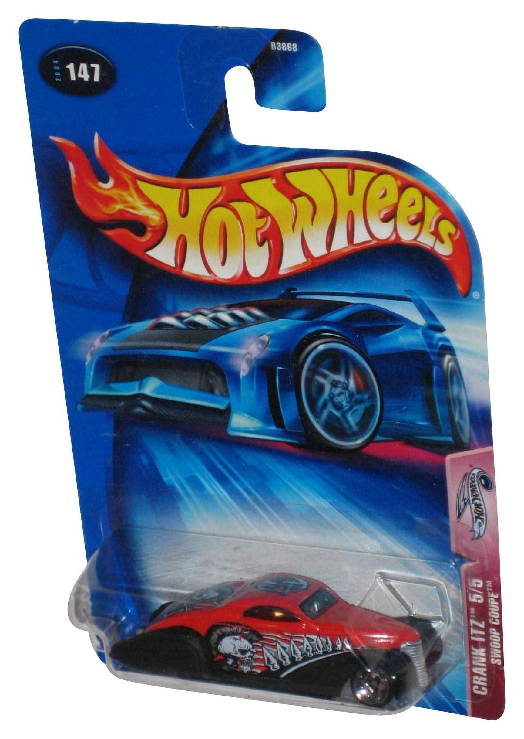 Hot Wheels Crank Itz 5/5 Red & Black (2004) Swoop Coupe Toy Car #147 ...