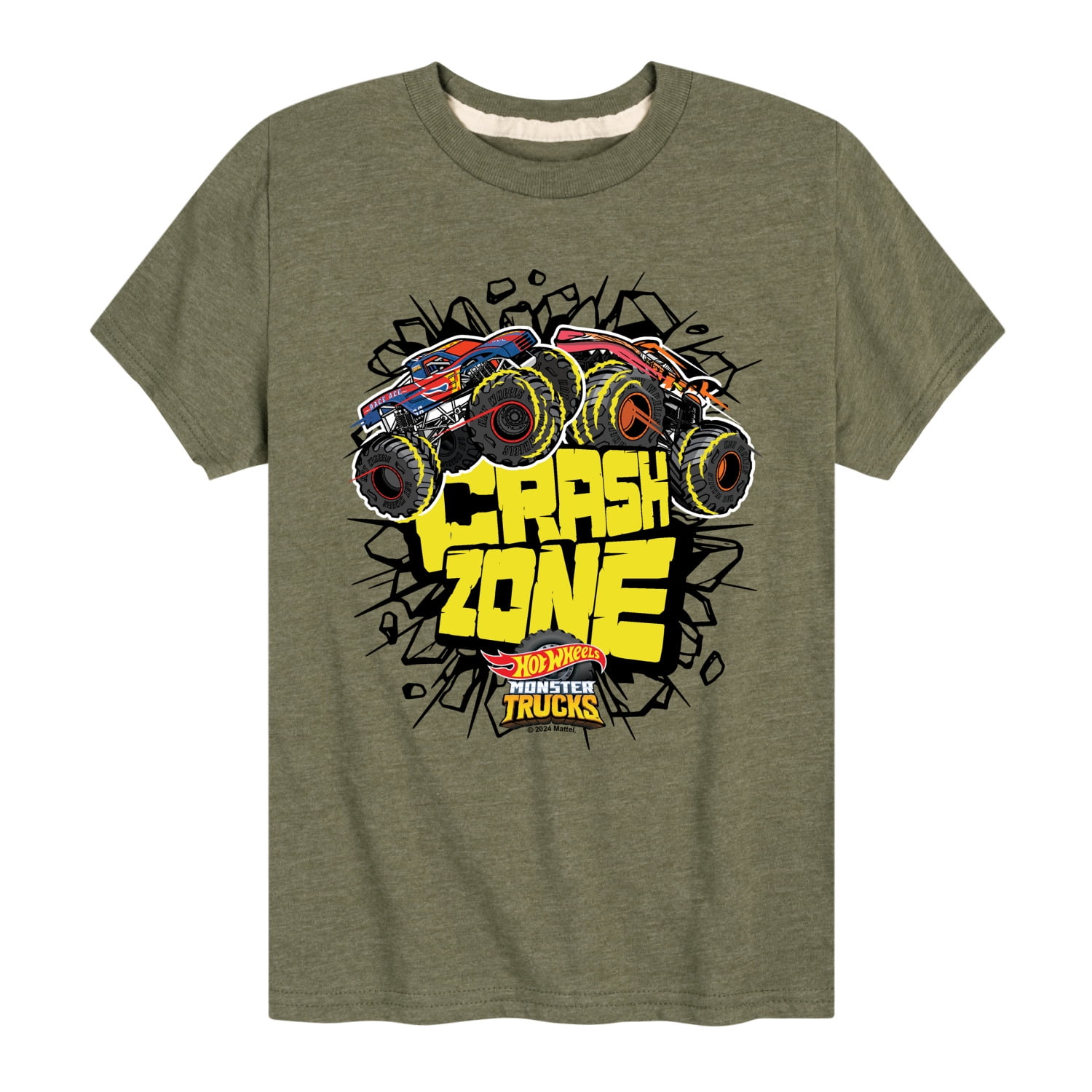 Hot Wheels - Crash Zone - Kids Toddler And Youth Short Sleeve Tee ...