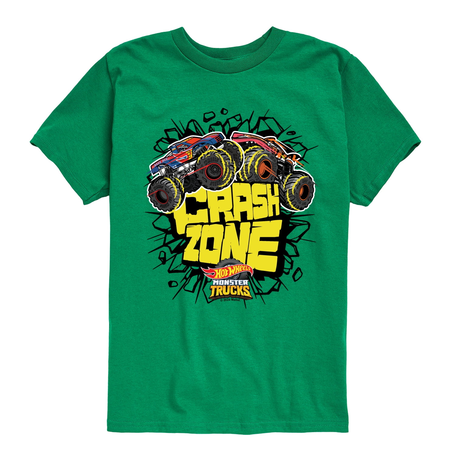 Hot Wheels - Crash Zone - Kids Toddler And Youth Short Sleeve Tee ...