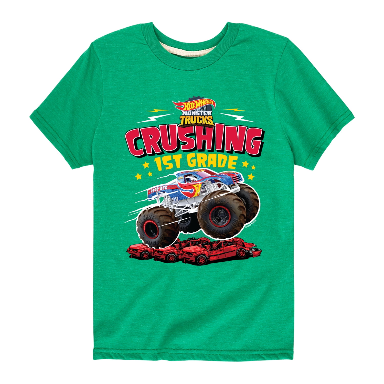 Hot Wheels - Crushing 1st Grade - Youth Short Sleeve Graphic T-Shirt ...