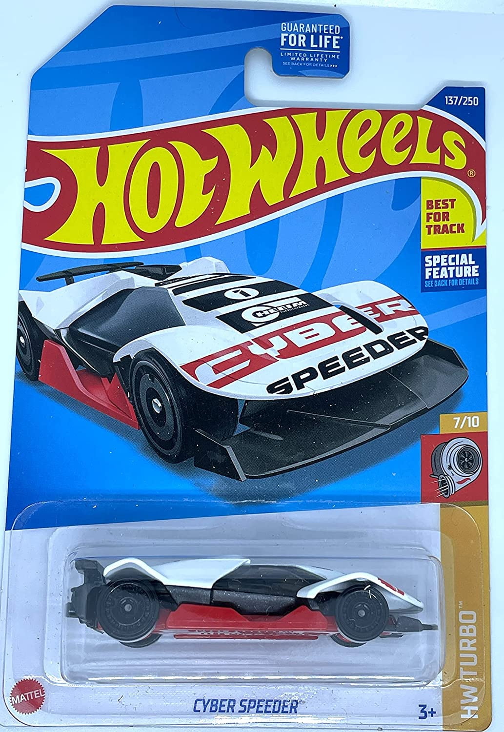 Hot Wheels Cyber Speeder HW Turbo 7/10 137/250 - Assorted - Walmart.com