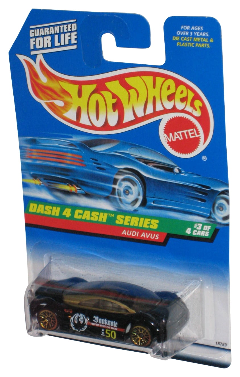 Hot Wheels Dash 4 Cash Series 3/4 (1997) Black Audi Avus Toy Car #723 ...