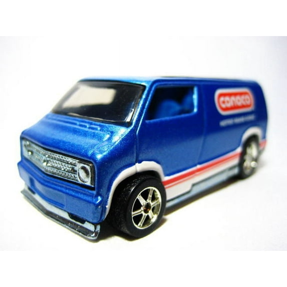 Hot Wheels Delivery: Slick Rides BLUE Custom '77 Dodge Van 'Conoco' 20/ ...