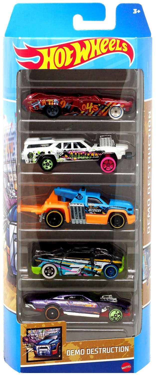 Hot Wheels Demo Destruction Die Cast Car 5-Pack - Walmart.com