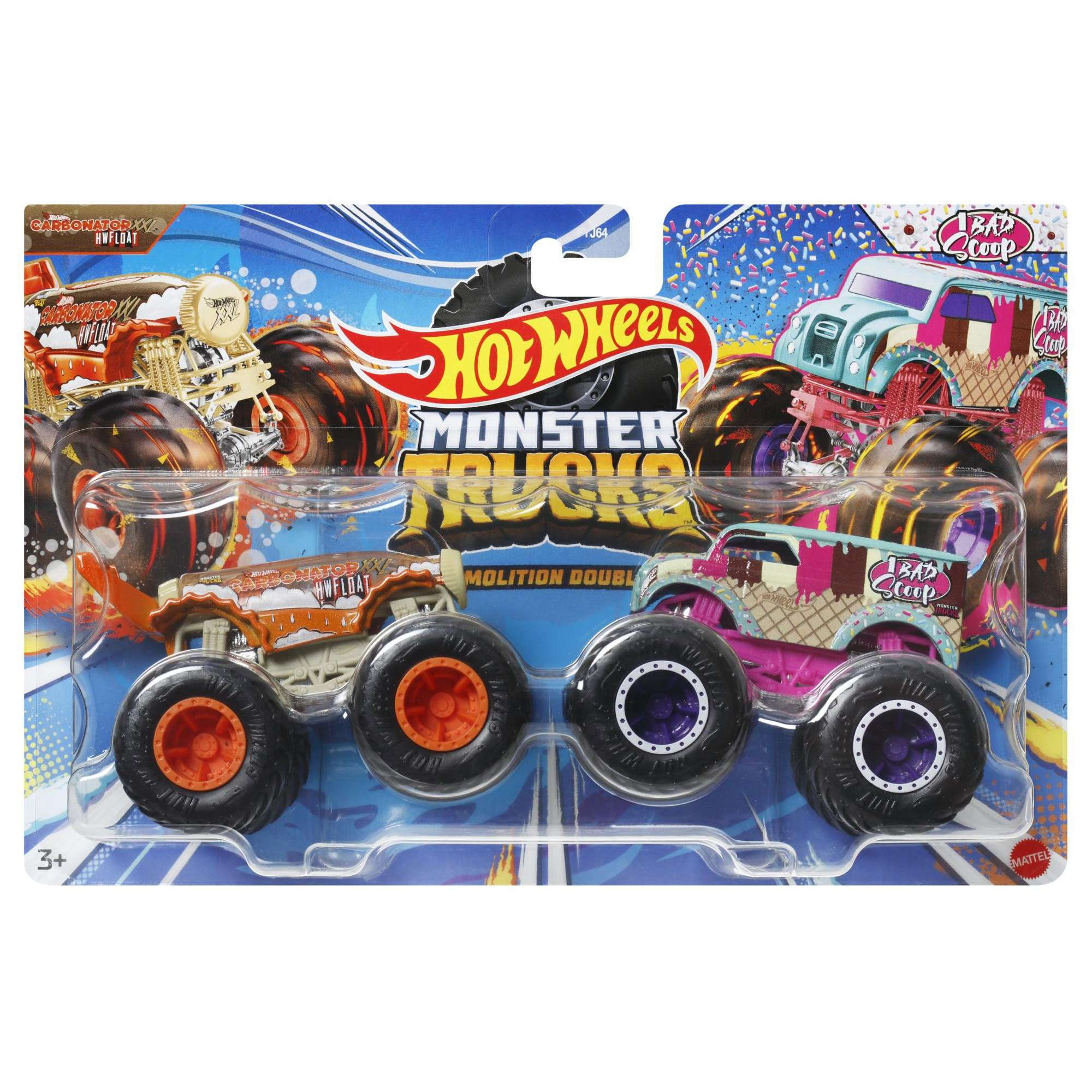 Hot Wheels Demolition Doubles Carbonator HW Float vs 1 Bad Scoop ...