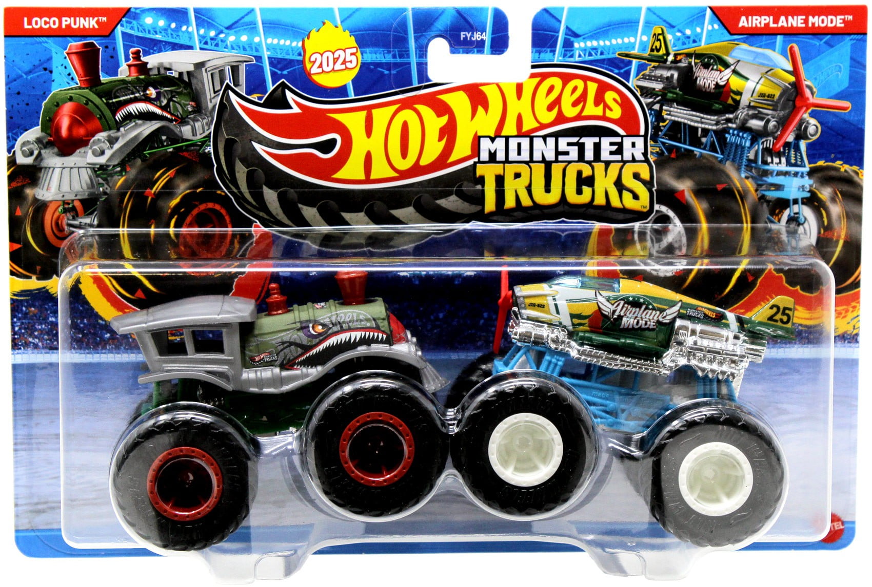 Hot Wheels Demolition Doubles Loco Punk & Airplane Mode Diecast Car 2 ...