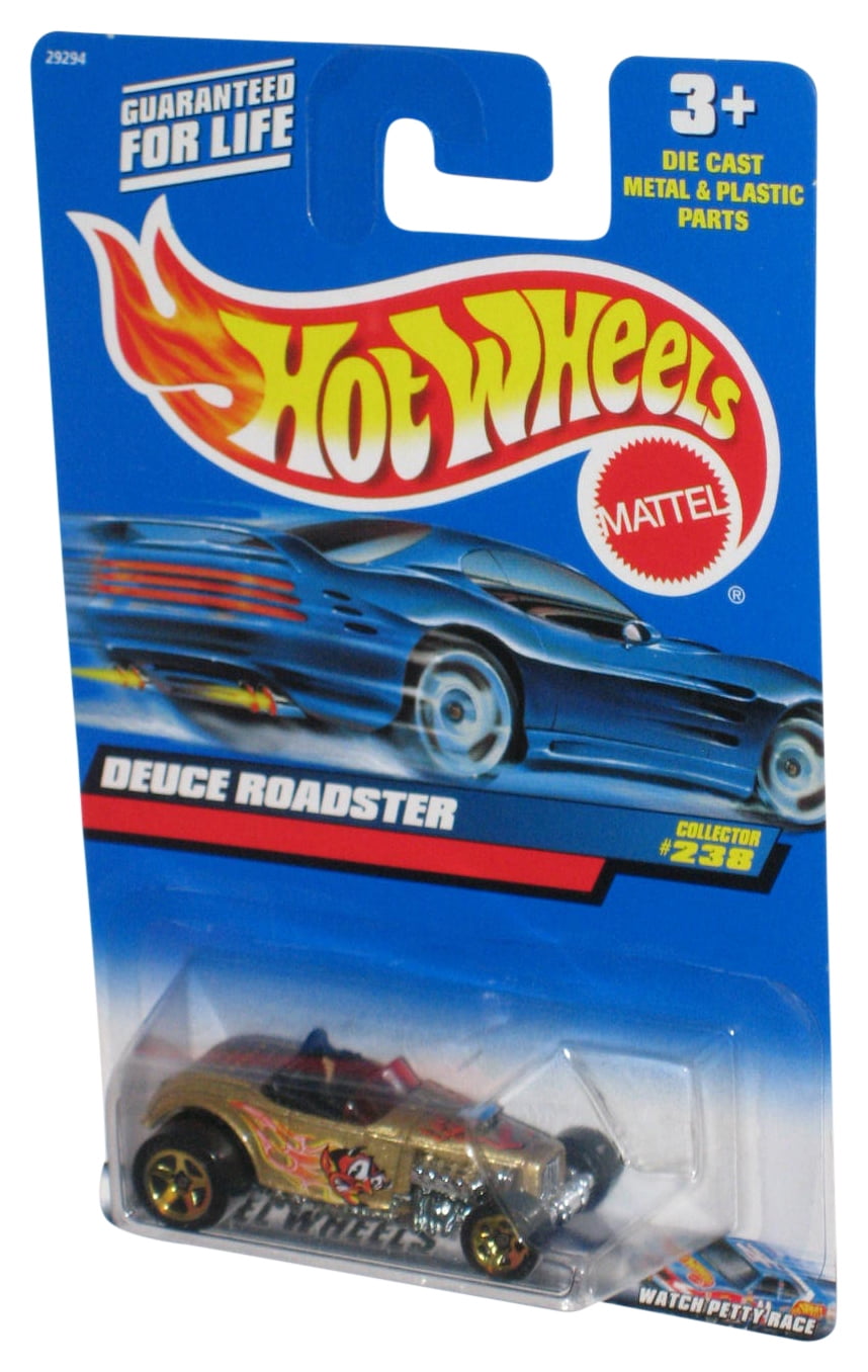 Hot Wheels Deuce Roadster Devil (1999) Mattel Gold Toy Car #238 ...